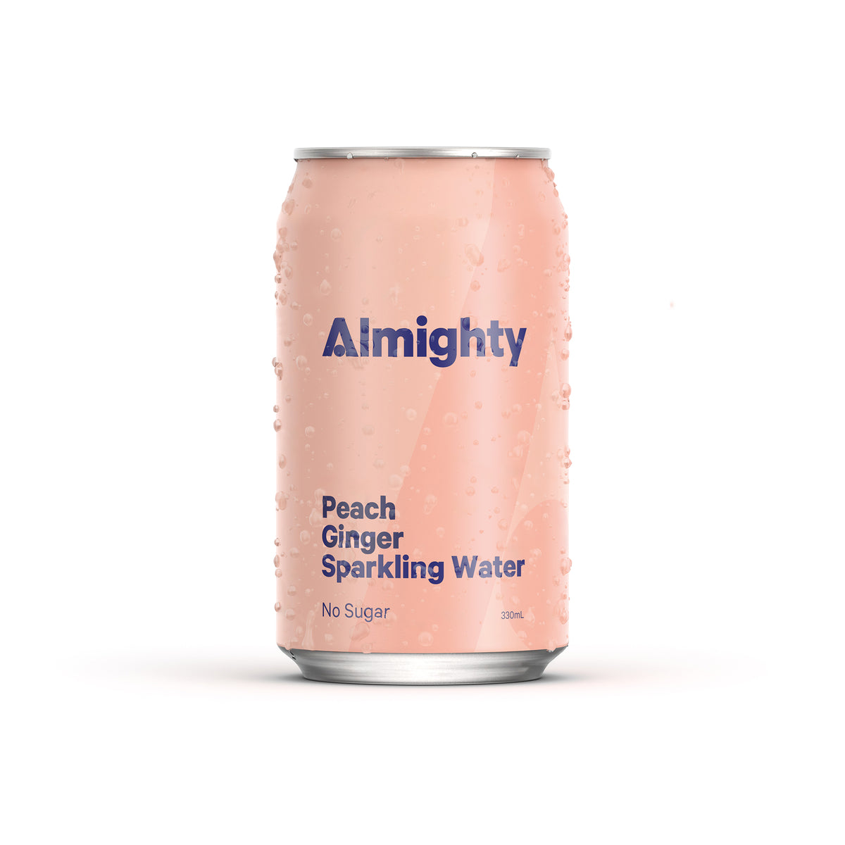 Almighty Australia - Peach & Ginger Sparkling Water 24 x 330ml